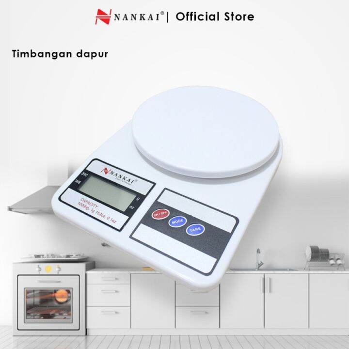 Timbangan Dapur Digital 10kg SF-400 + free 2 baterai Nankai | Lazada Indonesia