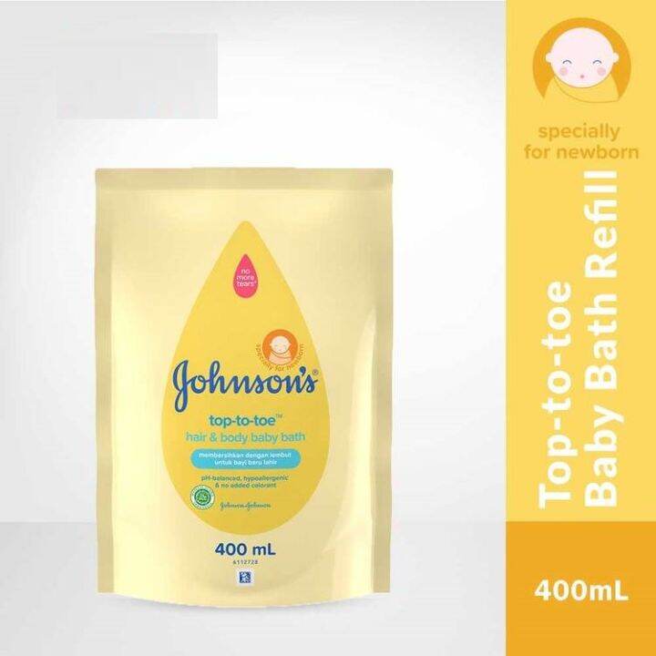JOHNSON'S BABY TOP TO TOE WASH 2IN1 400ML POUCH / SABUN MANDI BAYI DAN ...