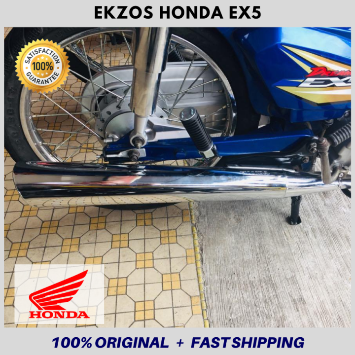 100% Original Ekzos Honda EX5 High Power / EX5 Dream / C100 Exhaust Motor Honda Bunyi Standard ...