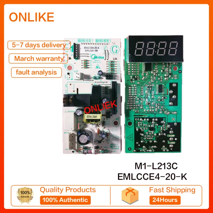 Midea microwave m1-L213C motherboard computer board control panel EMLCCE4-20-K | Lazada