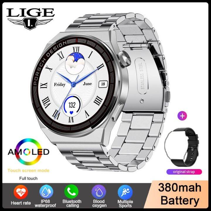 For Huawei Watch GT3 Pro AMOLED Smart Watch Women Bluetooth Call ...