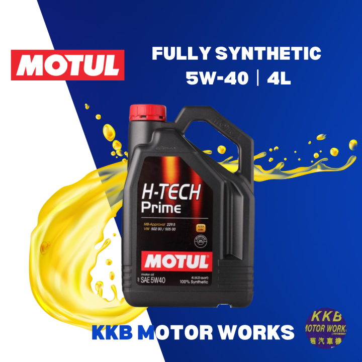 MOTUL H-TECH Prime Motul Fully Synthetic Engine Oil 5W40 API SN (4L) [100% AUTHENTIC GUARANTEE ...