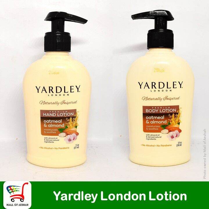 [Made in Turkey] Yardley London Premium Lotion – Oatmeal & Almond ...