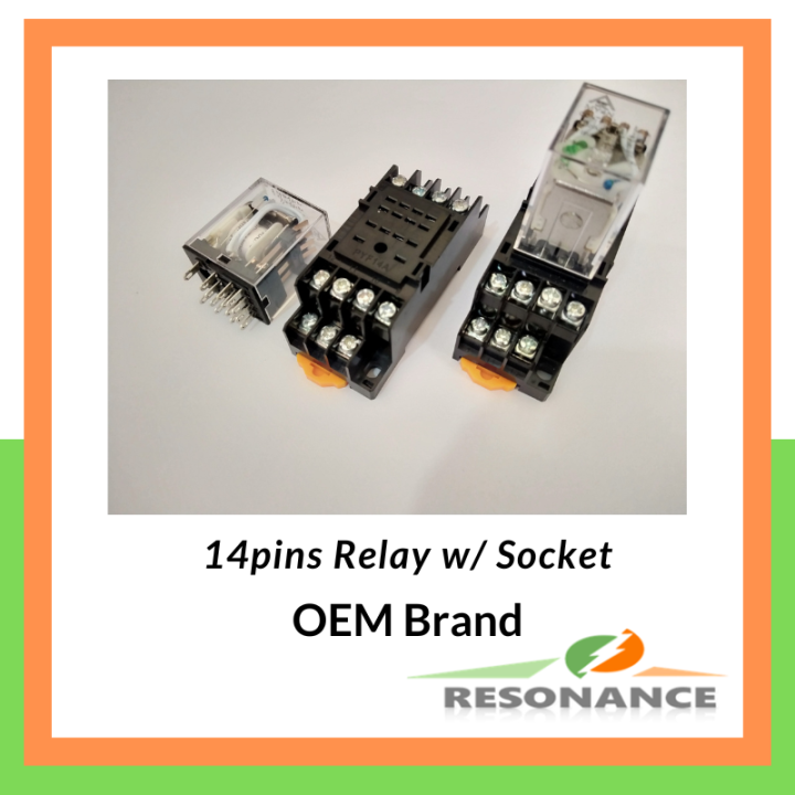 OMROTI MY4N-J 14 Pins Relay Coil with Socket | Lazada PH