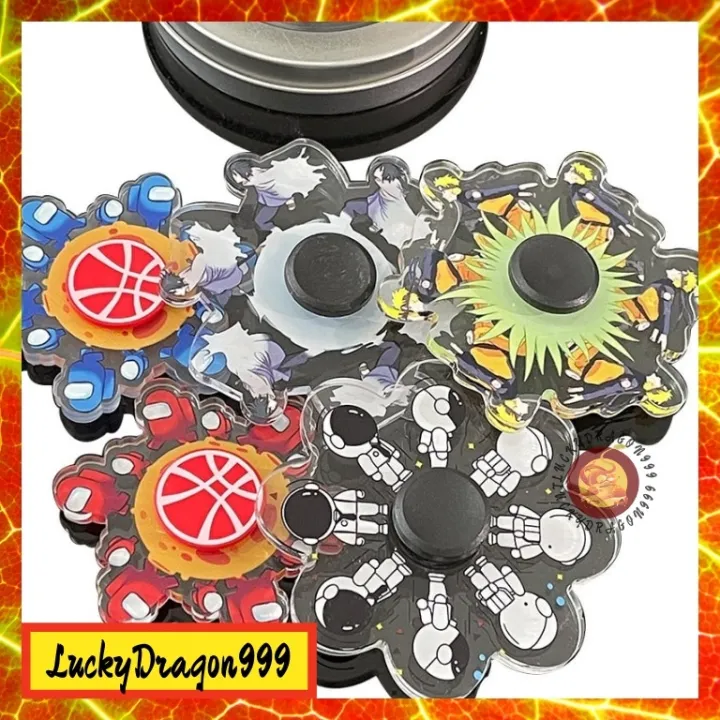 Tiktok Anime Dimple Fidget Finger Spinner Toys Cartoons Whirling ...