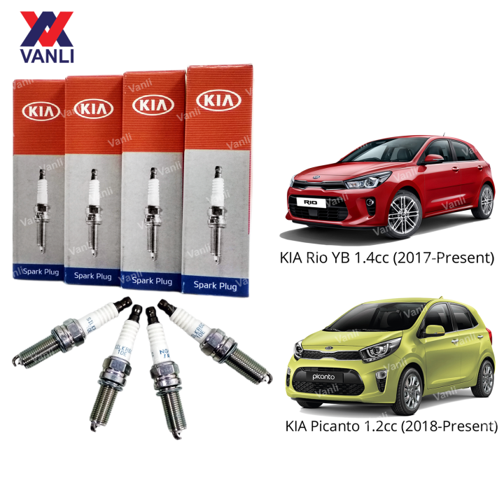 Kia Spark Plug Set ( 4pcs ) for Kia Rio 1.4cc / Picanto 1.2cc SILKR6C 10E - 18844-10060 | Lazada