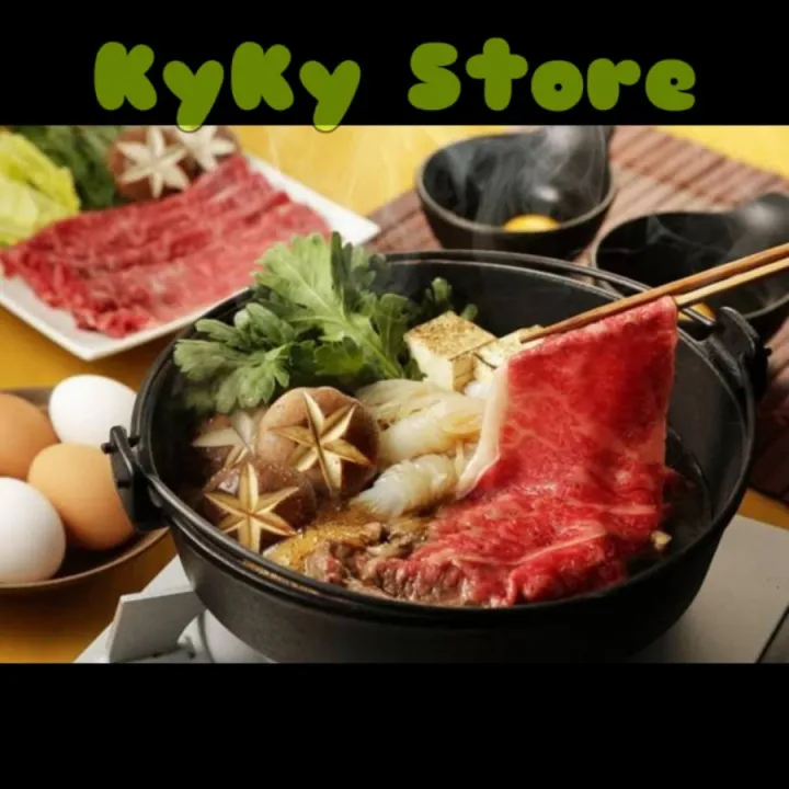 Sukiyaki Pan Sukiyaki Nabe - Cooking Pot Cast Iron - Besi Cor | Lazada ...