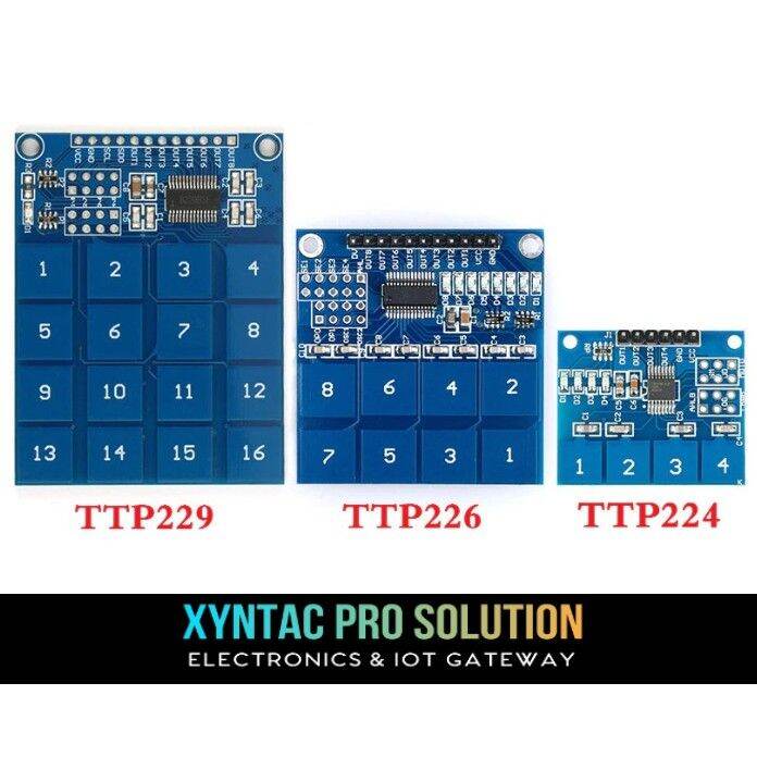 Capacitive Touch Digital Switch 4 8 16 Way Module TTP224 TTP226 TTP229 ...