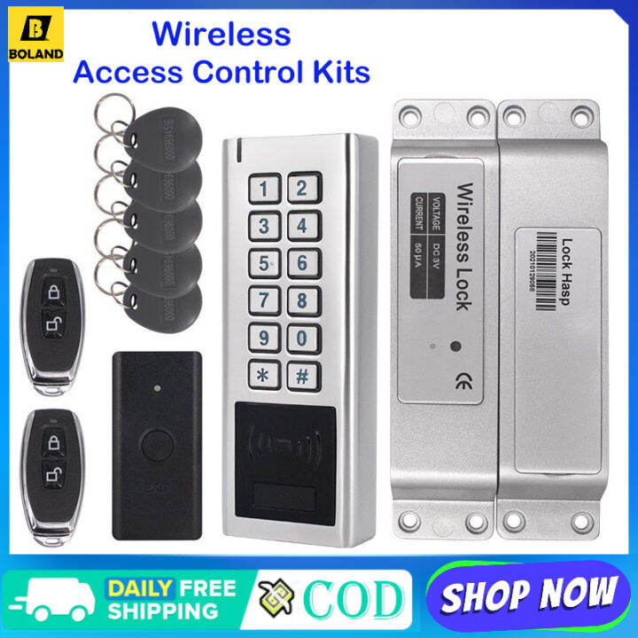 Boland Wireless Wiring-Free Access Control System Package Electric Plug ...