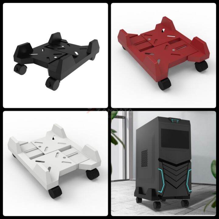 CPU Stand Mobile Desktop Tower Adjustable Width Universal PC Computer ...