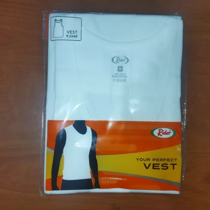 Singlet Rider R224B Vest - Putih | Lazada Indonesia