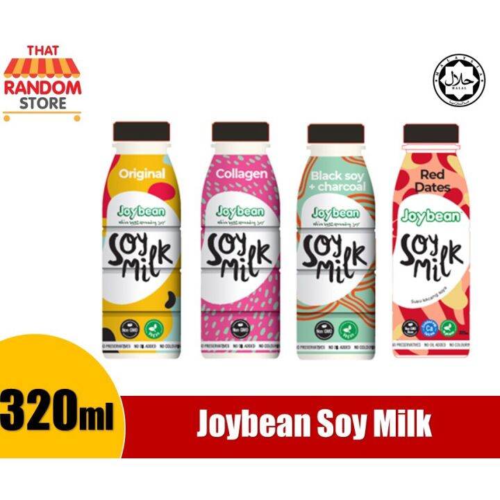 Joybean Soy Milk 320ml (Original/Collagen/Black Soy Charcoal/Red Dates ...