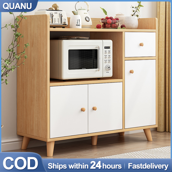 QUANU-120CM Kitchen Cabinet Multifunctional Kitchen Cabinet Sideboard ...