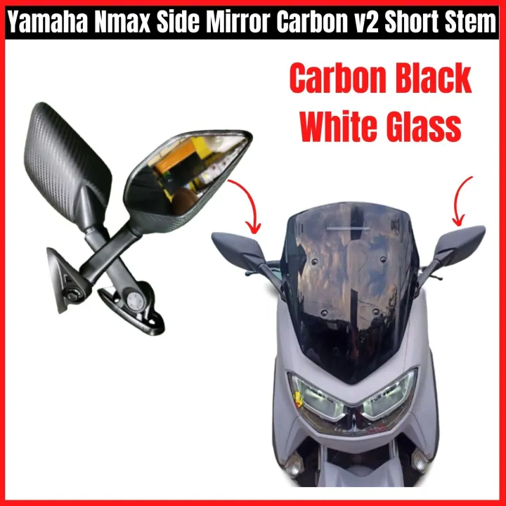 Yamaha Nmax Side Mirror Carbon v2 Short Stem (MS Accessories) | Lazada PH