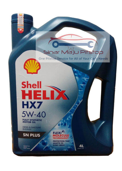 Shell Helix HX7 5W-40 API SN PLUS 4 LITER - Pelumas Oli Mesin Mobil ...