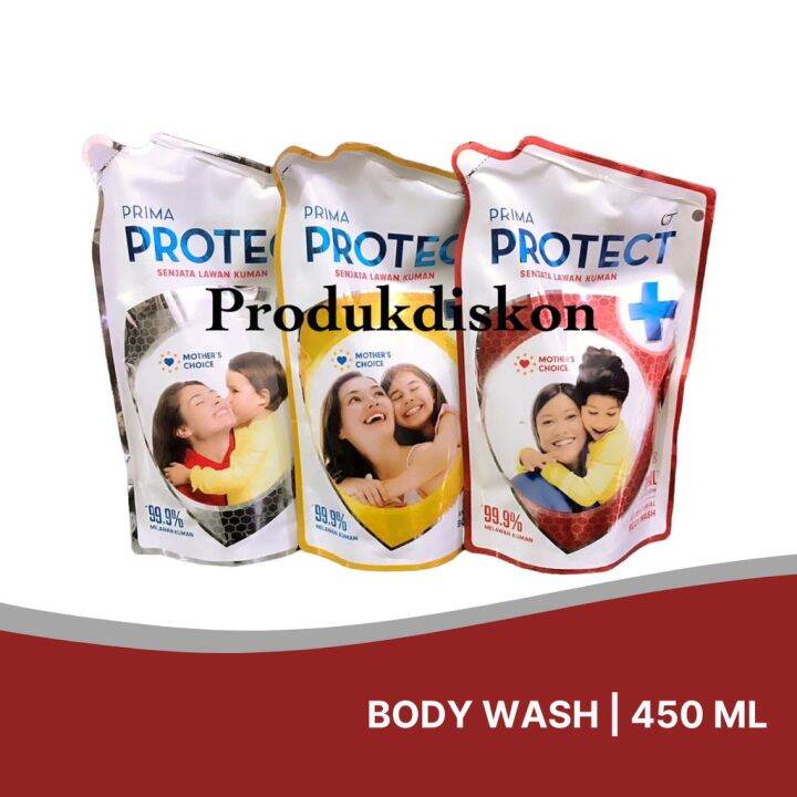 PRIMA PROTECT Antibacterial Body Wash Refill 450 ml - Sabun Mandi Cair ...