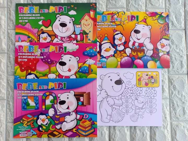 A4 Bebe And Pipi Colouring Book | Lazada