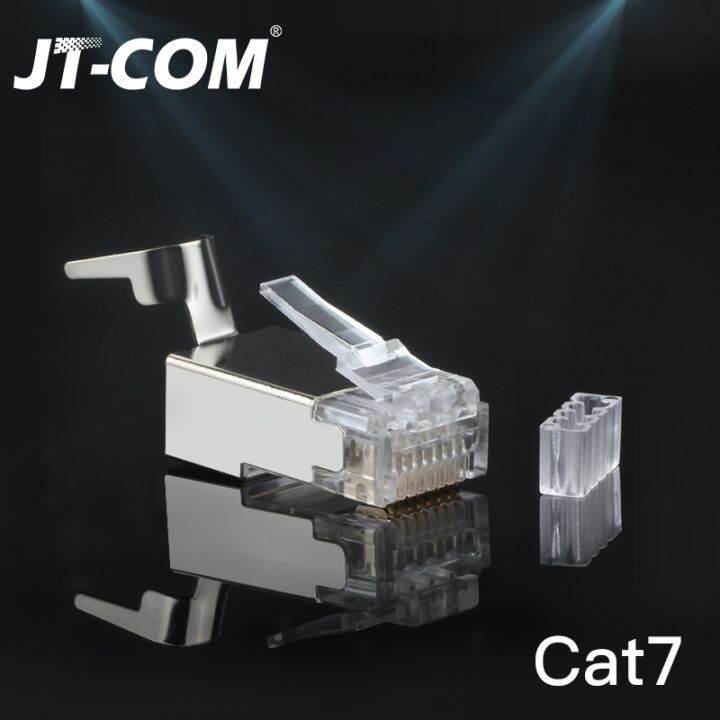 [COD] CAT6a CAT7 RJ45 FTP 8P8C Plug 10Gbps Network Crimp Shield ...