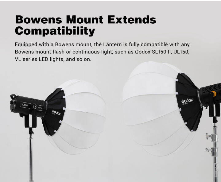 Godox CS-65D CS85D Lantern Softbox ซอฟท์บ็อกซ์แบบโดม ขนาด 65cm และ 85cm ...
