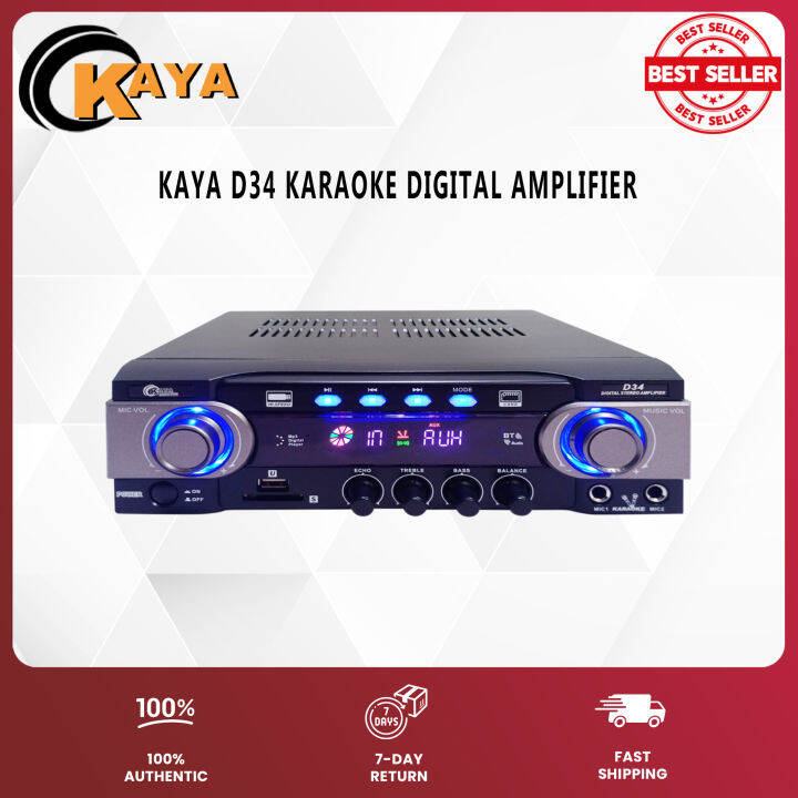 KAYA (D34) - Amazing Sound 350 Watts 2 Channel Karaoke Amplifier ...