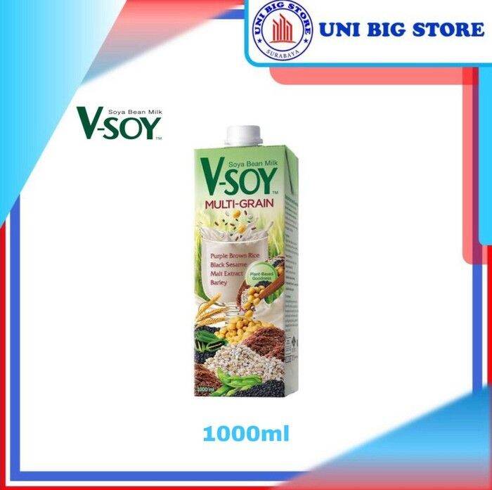 V-SOY Susu VSOY V Soy Multi Grain Soy Milk UHT 1 Liter | Lazada Indonesia
