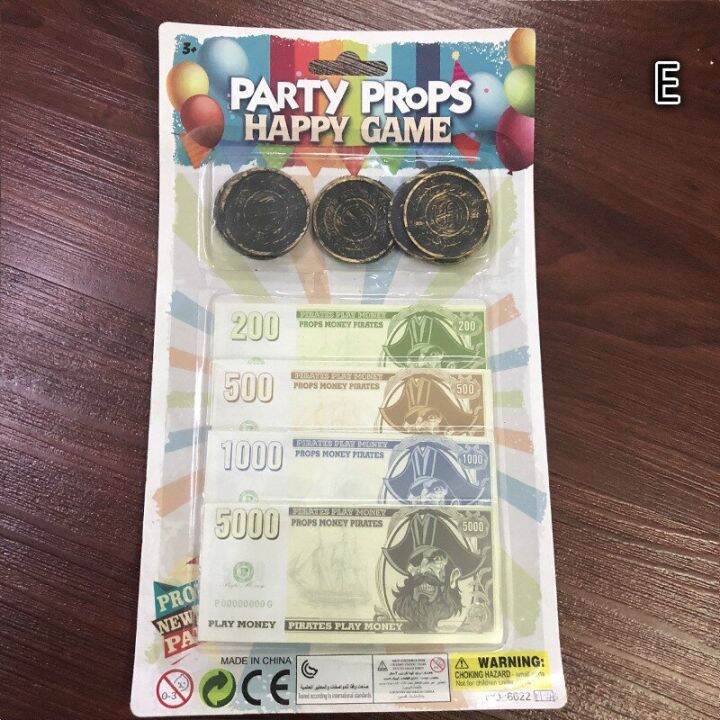 Halloween Pirate Money Game Chip Exchange Captain Value Money Value ...