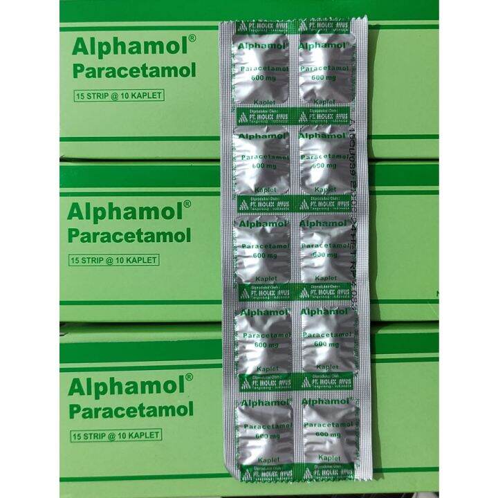 ALPHAMOL PARACETAMOL 600mg 1 STRIP | Lazada Indonesia