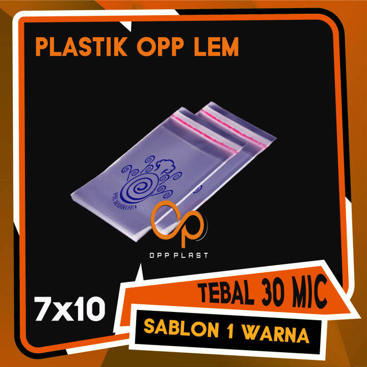 PLASTIK OPP LEM 7x10 (1000 LEMBAR) SABLON 1 WARNA | Lazada Indonesia