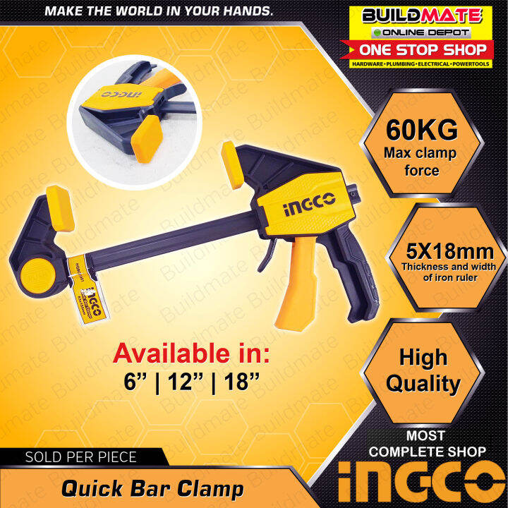 INGCO | WADFOW Quick Bar Clamp 6" Inch | 12" Inch | 18" Inch [SOLD PER ...