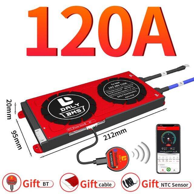 Daly Smart BMS LiFePo4 Li-Ion 18650 Battery 16S 48V BMS 3S 8S 12S 24S 12V 24V 36V 60V 30A 60A ...