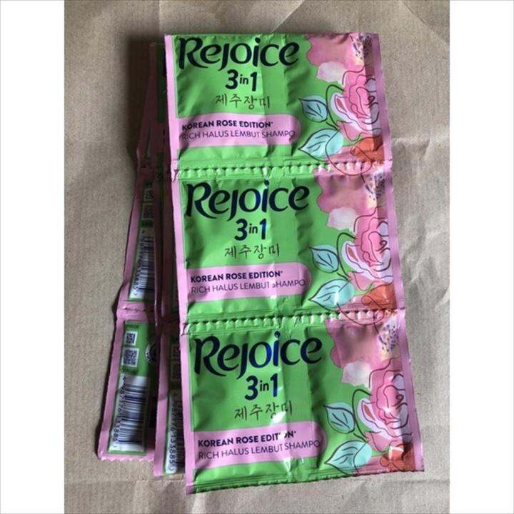 Rejoice Shampoo Korean Rose Edition 1 Renceng isi 12 pcs | Lazada Indonesia