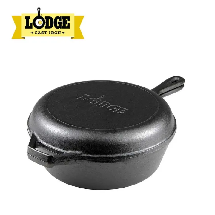 Lodge 3.2 Quart Seasoned Cast Iron Combo Cooker | Lazada PH