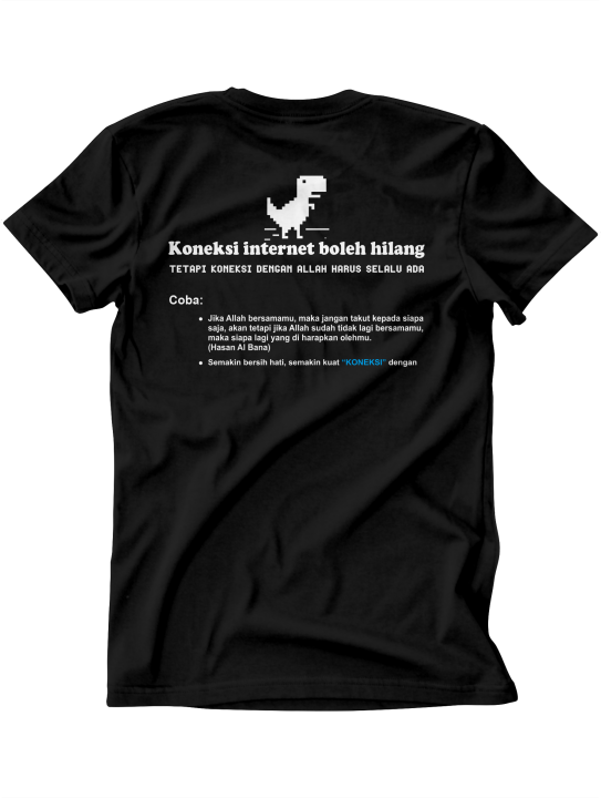 KAOS DISTRO//KAOS KONEKSI INTERNET BOLEH HILANG COTTON COMBED 24S ...