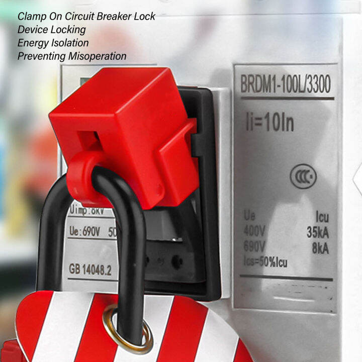 Circuit Breaker Lockout Device 5PCS Clamp On Breaker Lock PA66 Material ...