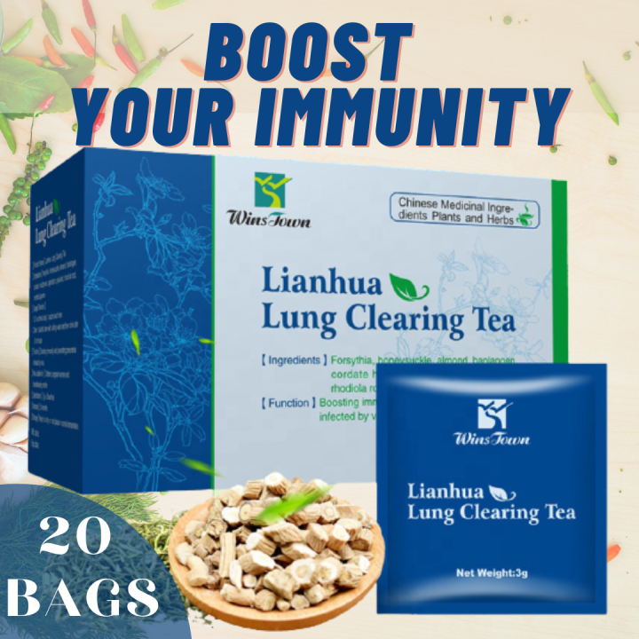 Lian.hua Original Lung Clearing Tea Away Heat Detox Purify The Lung ...