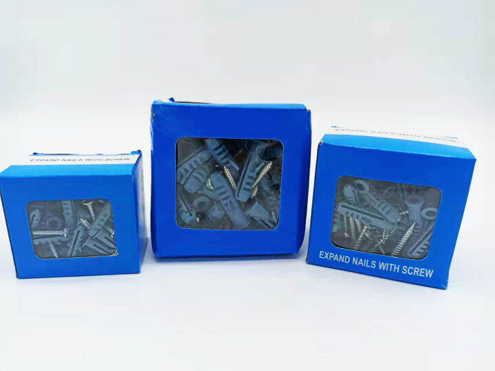 50pc Per Box Heavy-duty tox with screw/Expand nails with Screw. Size ...