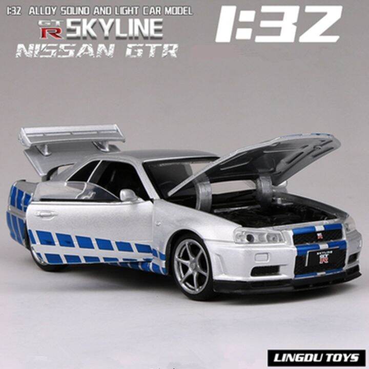Nissan Skyline Gtr R34 Diecast Nissan Skyline R34 Model Car - 1 32 ...