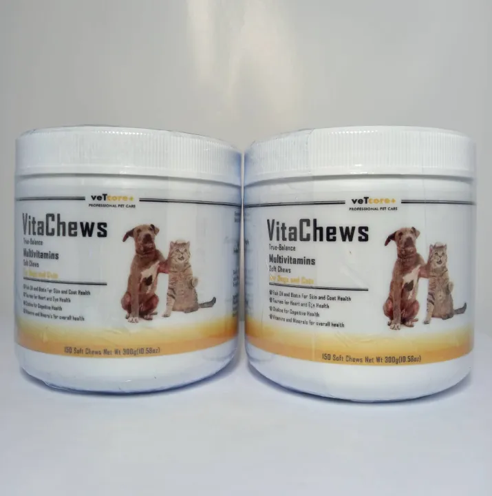 [VET SUPPORT] 2 canister veTcore+ VITACHEWS Multivitamins 150 Soft ...