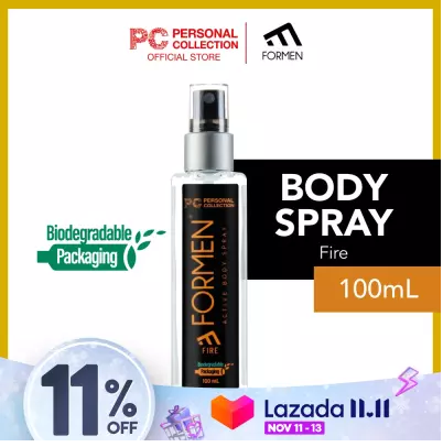 Personal Collection FORMEN Fire Active Body Spray 100ml | Lazada PH