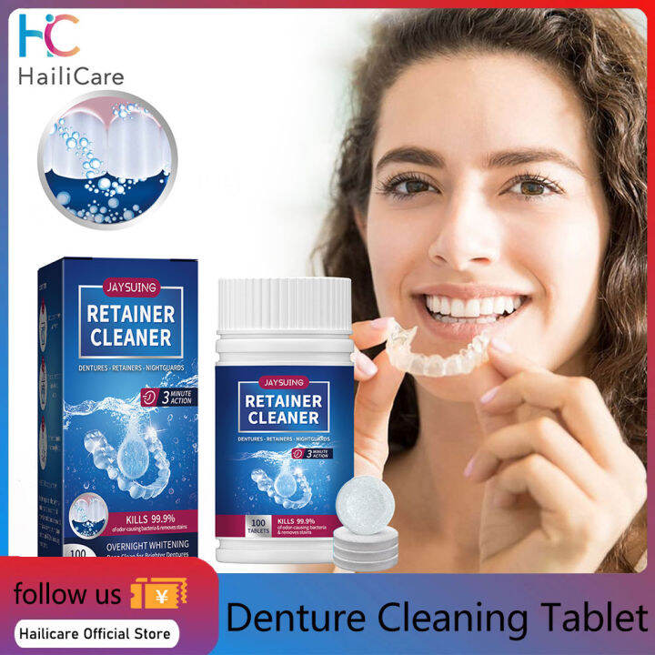 Hailicare Denture Cleaning Tablet Retainer Cleaner Oral Cleaning Care ... Hailicare Denture Cleaning Tablet Retainer Cleaner Oral Cleaning Care ...