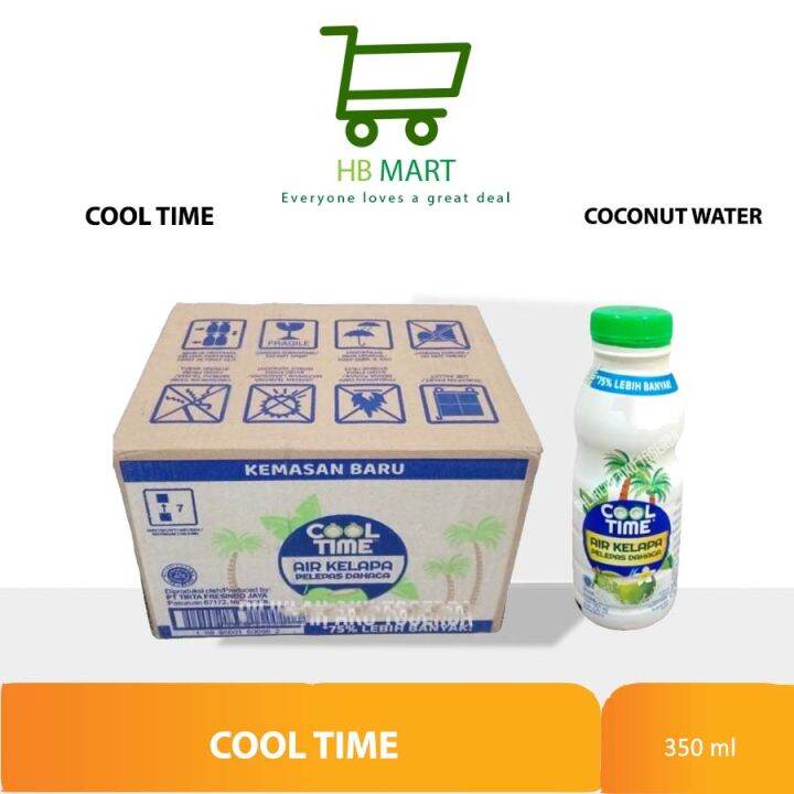 COOL TIME COCONUT WATER Air Kelapa 350 ml - ( 1 DUS isi 12 botol ...