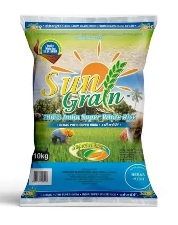 SUNGRAIN BERAS PUTIH SUPER INDIA 10KG | Lazada