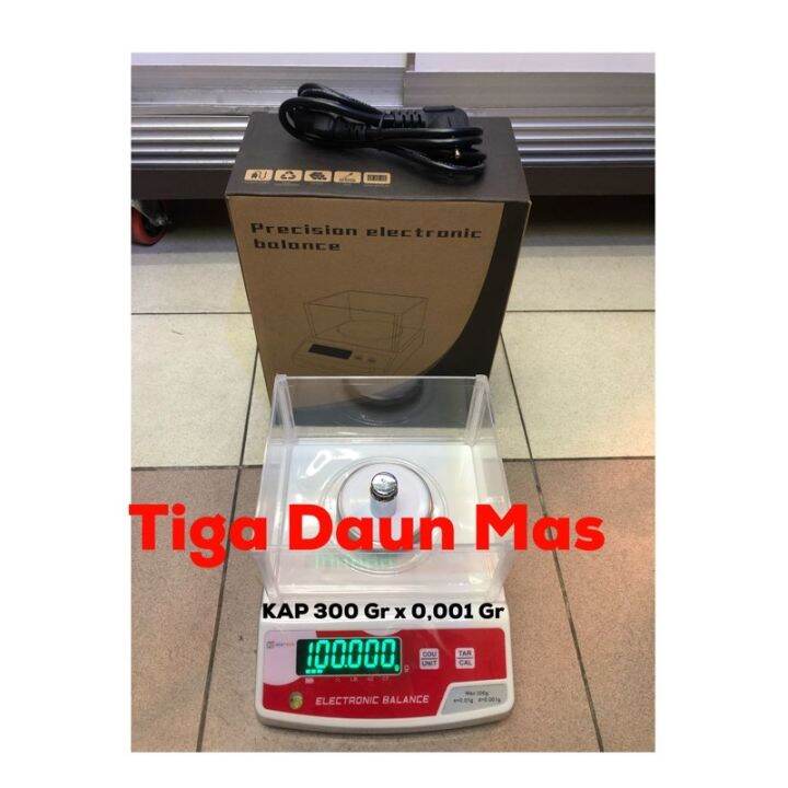 Timbangan analitik 300 gr x 0,001 Gr / Timbangan emas 300 Gr x 0,001 Gr ...