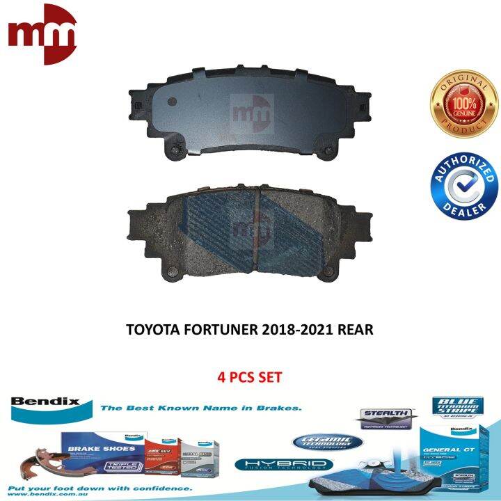 BENDIX GCT Brake Pads for TOYOTA FORTUNER 2018-2021 REAR ORIGINAL DB2245 GCT (4PCS SET) | Lazada PH