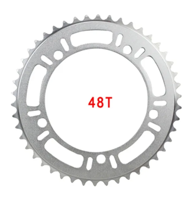 Fixed Gear Bicycle Chainring Single Speed Bike 130 Bcd Chain Wheel Fixie 44t 46t 48t 1/2x1/8quot ...