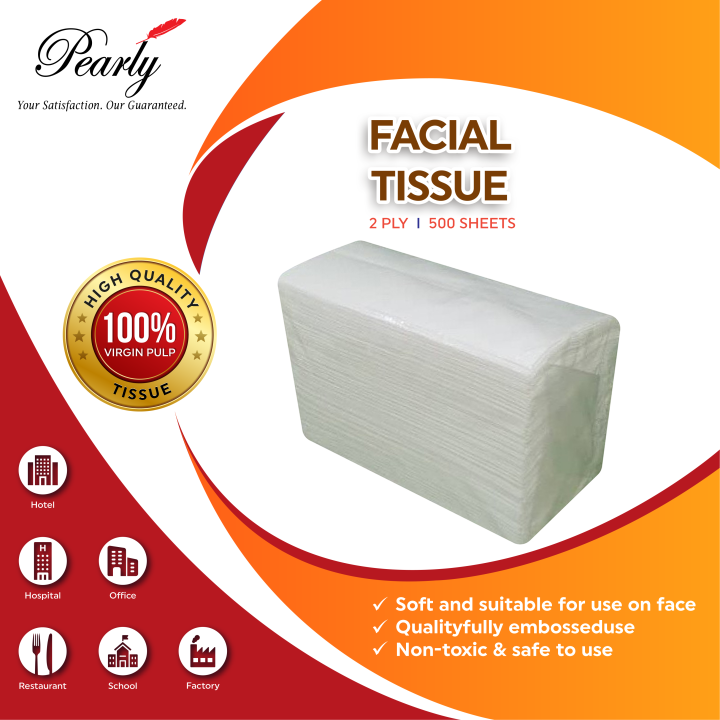 READY STOCK - Pearly Facial Tissue (Refill Pack) 500's [SINGLE BAG ...