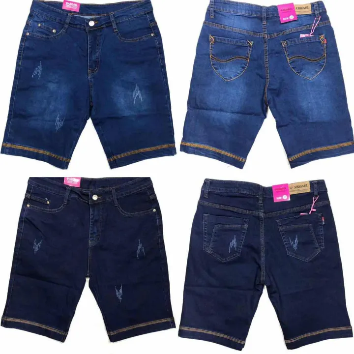 Plus Size Tokong denim blue Stretchable | Lazada PH