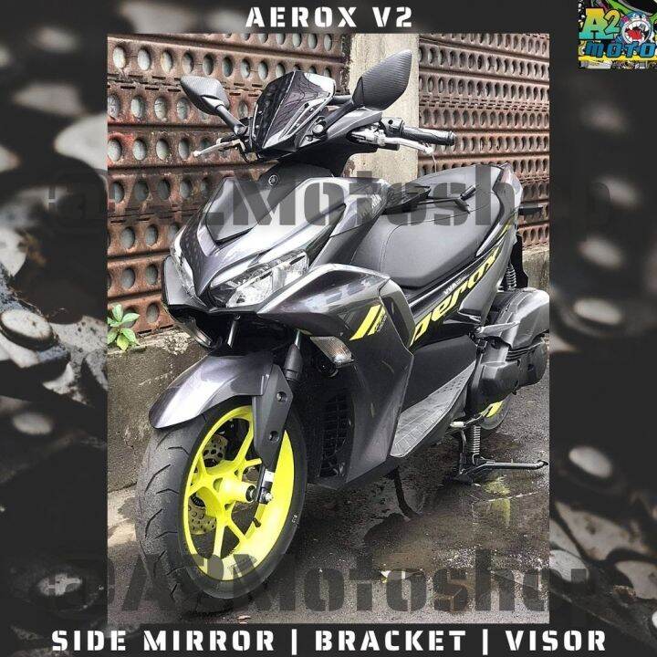 Aerox 2021 V2 V1 Side Mirror Bracket w Visor SET | Lazada PH