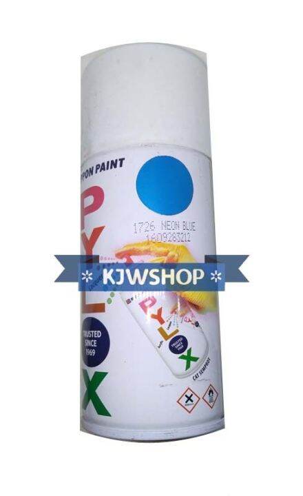 PYLOX 1726 Neon Blue Cat Semprot Biru PILOX Spray Aerosol Paint 300cc ...