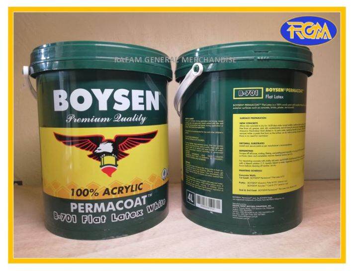 B701 FLAT LATEX WHITE "BOYSEN" | Lazada PH